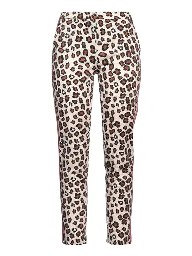 Pinko Leopard-print Straight Leg Trousers - Pink