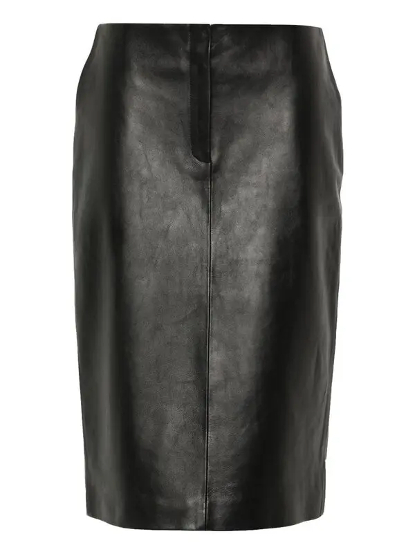 Magda Butrym Leather Skirt - Black
