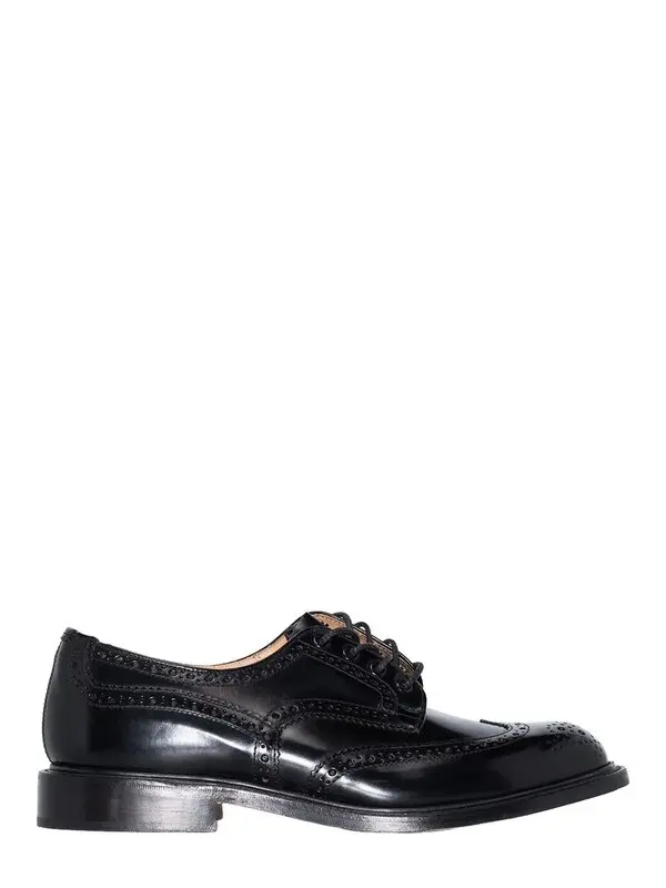 TRICKER'S Bourton Leather Lace-up Shoes - Black