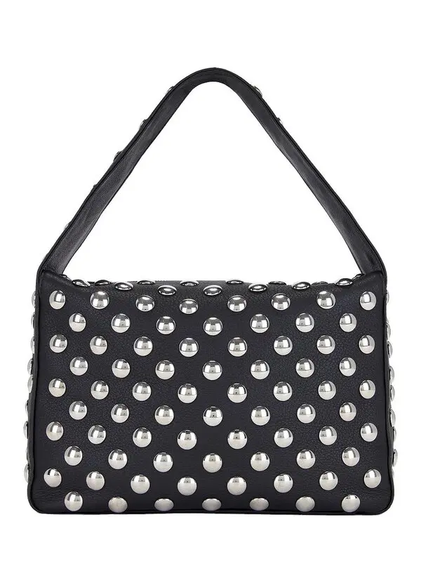 Khaite Elena Studded Shoulder Bag - Black