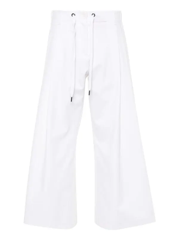 Brunello Cucinelli Pleated Cropped Trousers - White
