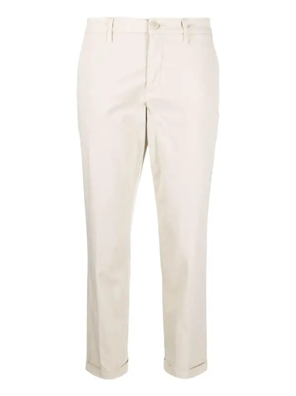 FAY Low-rise Straight-leg Chinos - Neutrals