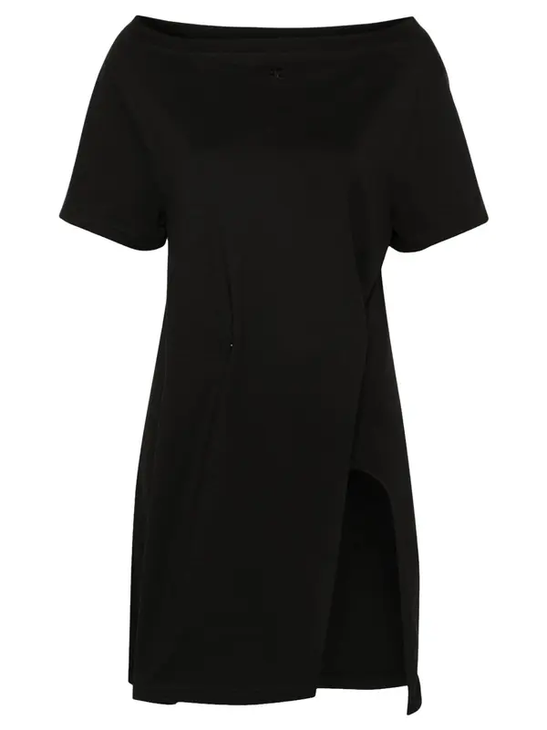 COURREGES Asymmetric Mini Dress - Black