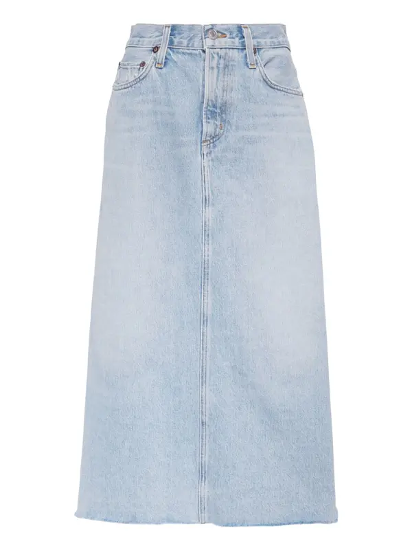 AGOLDE Della High-rise Denim Skirt - Blue