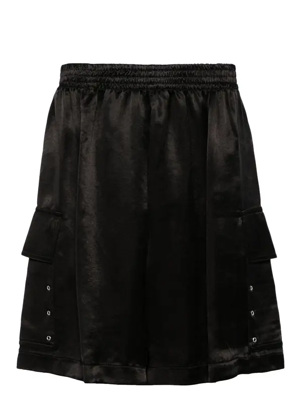 1017 Alyx 9sm Eyelet-detailing Satin Cargo Shorts - Black