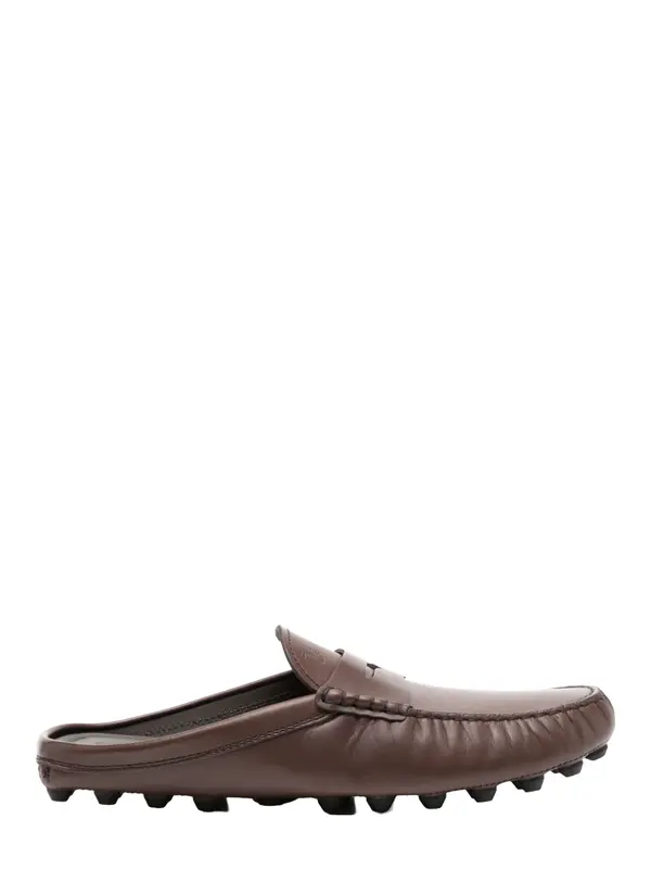 TOD'S Gommino Leather Mules - Brown