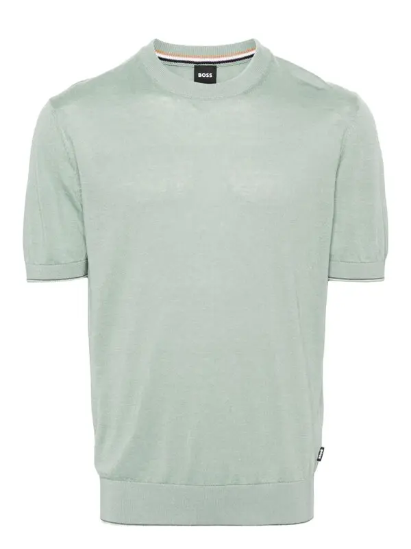 BOSS Tramonte Fine-knit T-shirt - Green
