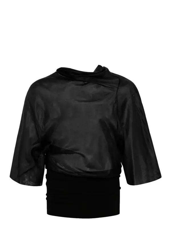 Rick Owens Cylinder Silk Blouse - Black