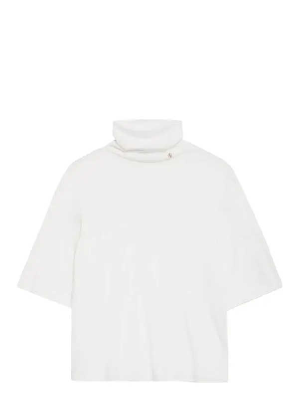 ANINE BING Corbin Modal-cashmere Top - White