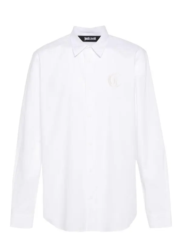 Just Cavalli Logo-embroidered Shirt - White