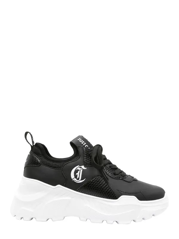 Just Cavalli Logo-appliqué Chunky Sneakers - Black
