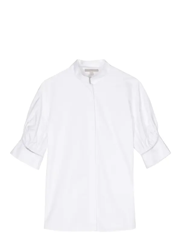 Shiatzy Chen Lace-trim Cotton Shirt - White