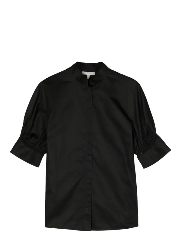 Shiatzy Chen Lace-trim Cotton Shirt - Black