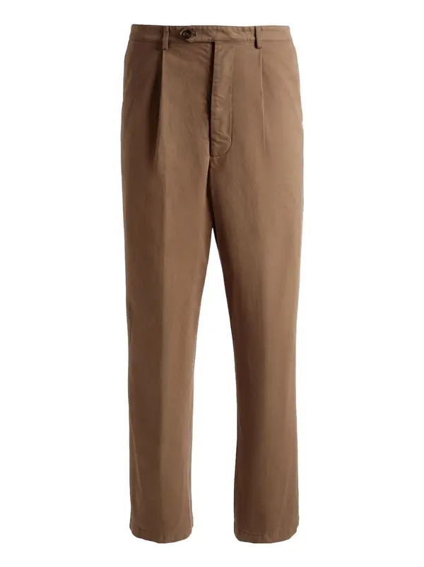 Bally Straight-leg Cotton Chinos - Brown