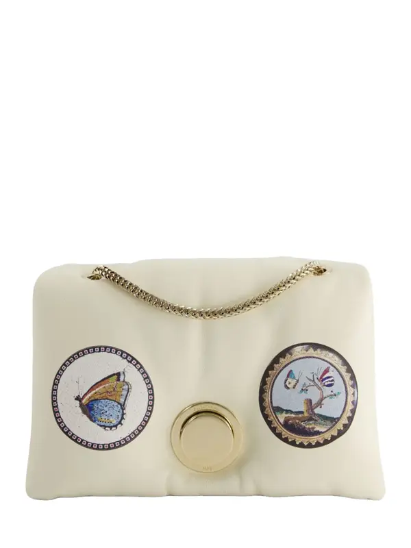 Giambattista Valli Airbag Micromosaic-print Shoulder Bag - White