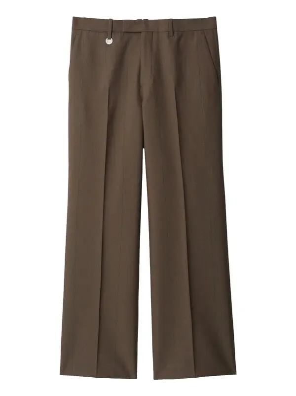 Burberry Wool Tailored Trousers - Brown