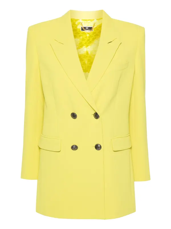 Elisabetta Franchi Double-breasted Blazer - Yellow