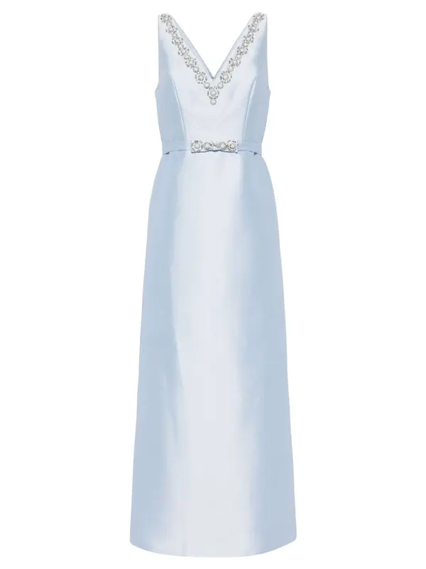 Sachin & Babi Garda Mikado Gown - Blue