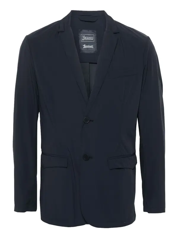 Herno Light Matt Crepe Blazer - Blue