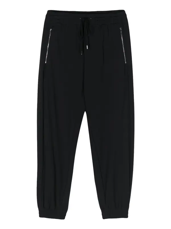 BOSS Drawstring-waist Track Pants - Black