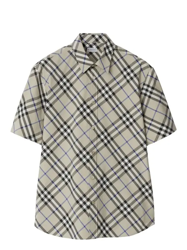 Burberry Nova Check-jacquard Shirt - Neutrals