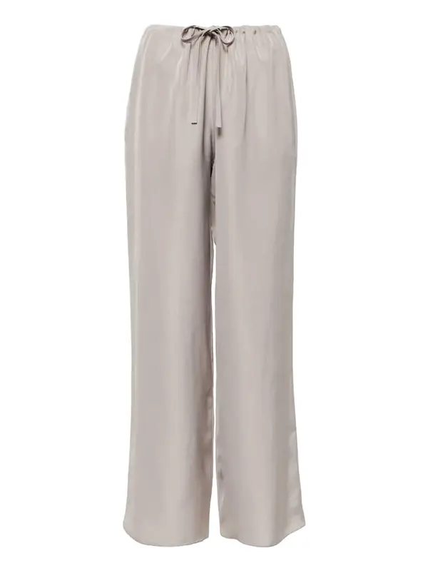 THE ROW Jugi Mid-rise Wide-leg Pants - Beige