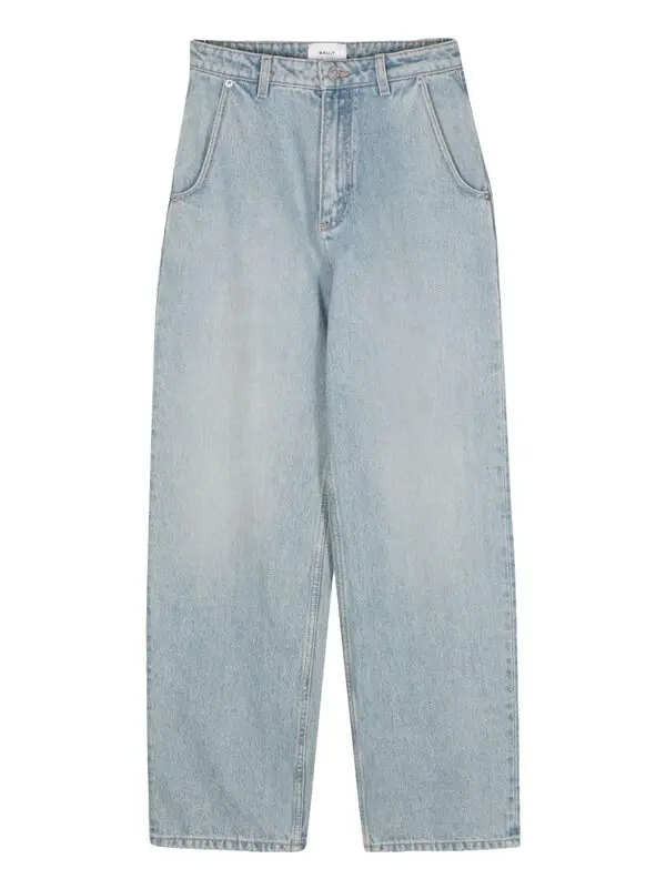 Bally Logo-patch Straight Jeans - Blue