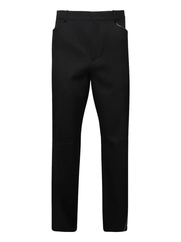 LANVIN X Future Panelled Wool Trousers - Black