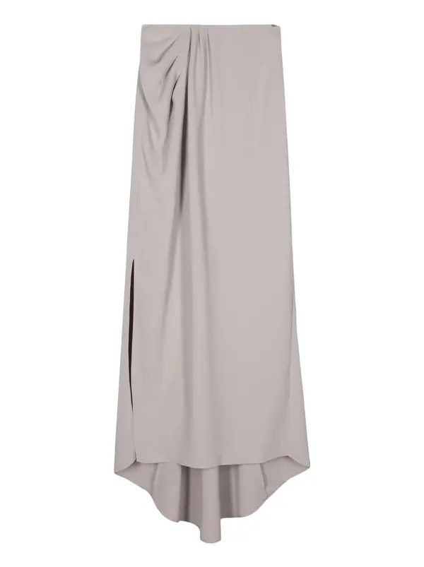 Elisabetta Franchi Draped Maxi Skirt - Neutrals