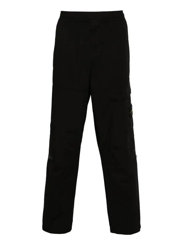 Stone Island Compass-badge Cargo Trousers - Black