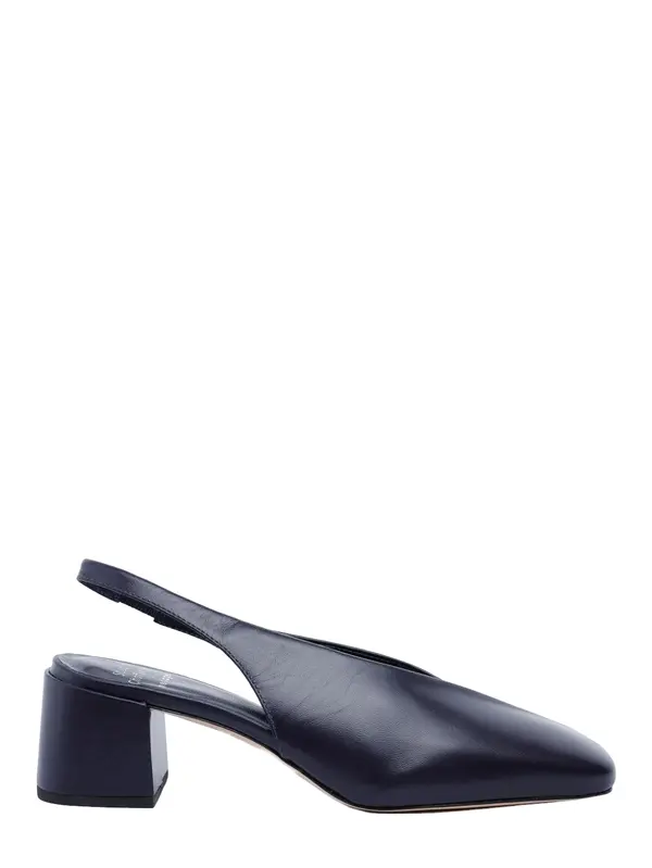 STUDIO CHOFAKIAN 45mm Leather Pumps - Blue
