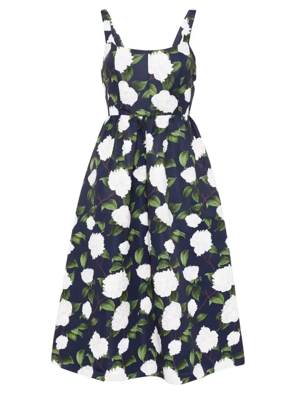 Sachin & Babi Olena Floral-print Midi Dress - Blue