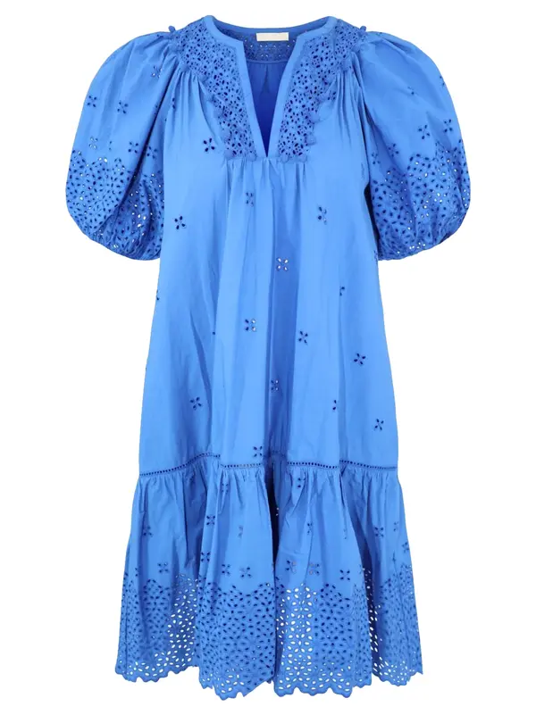 Ulla Johnson Aurora Broderie-anglaise Dress - Blue