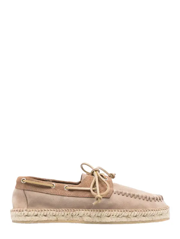 SCAROSSO Kai Suede Espadrilles - Neutrals