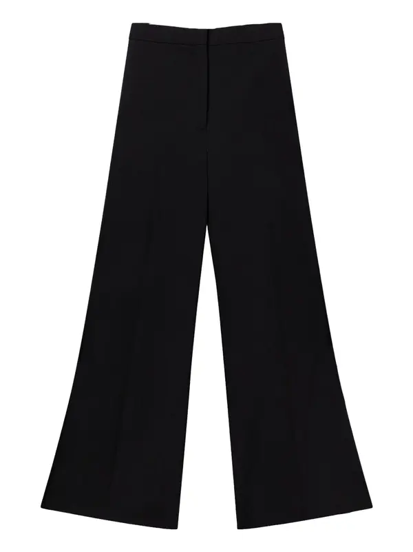 Stella McCartney Wide-leg Wool Trousers - Black
