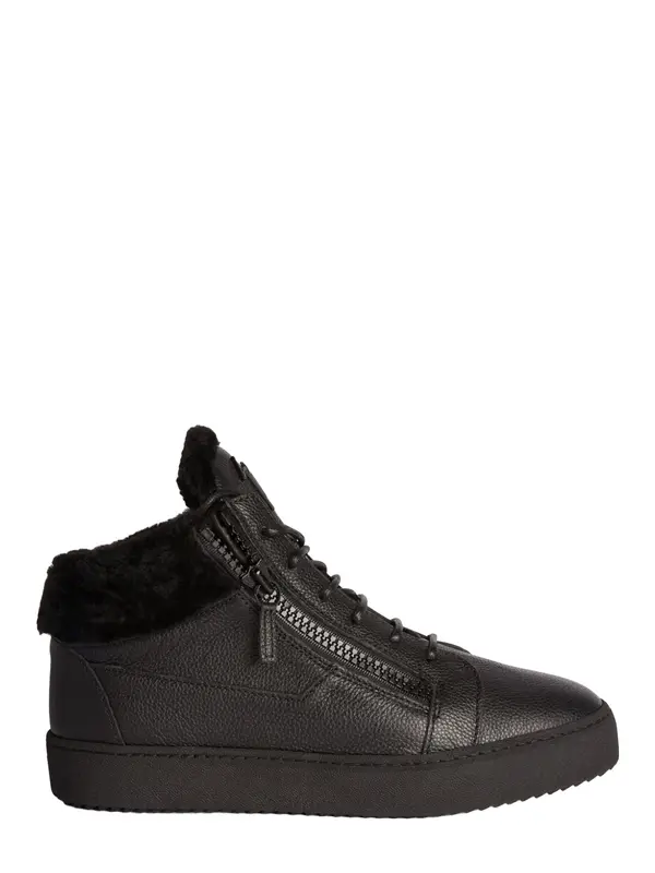 GIUSEPPE ZANOTTI Kriss Winter Mid-top Sneakers - Black