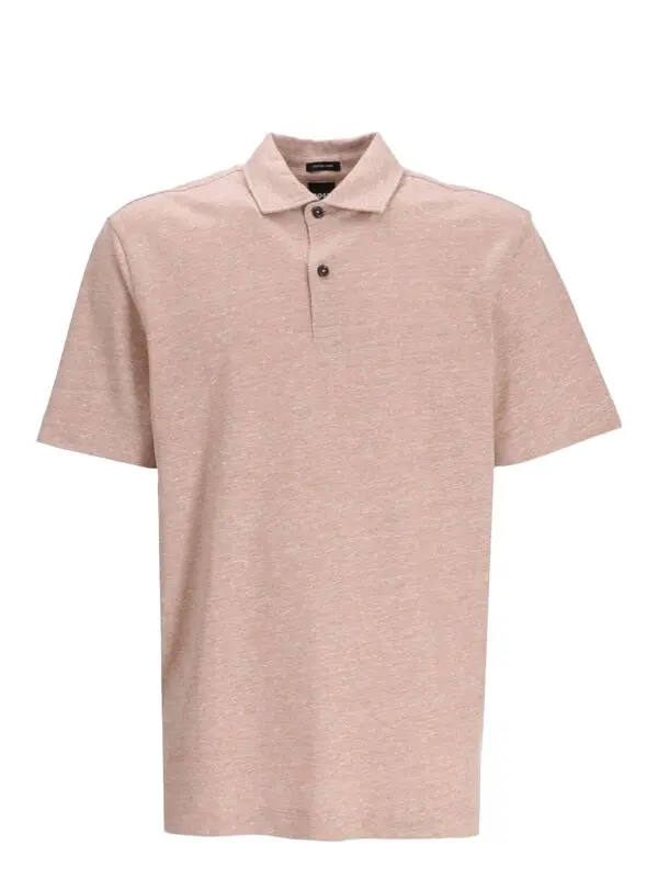 BOSS Mélange-effect Short-sleeve Polo Shirt - Neutrals