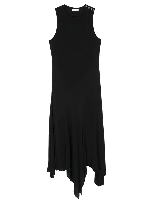 Patrizia Pepe Crepe Maxi Dress - Black