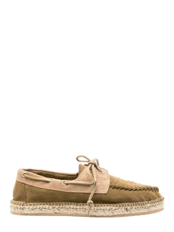 SCAROSSO Kai Suede Espadrilles - Green