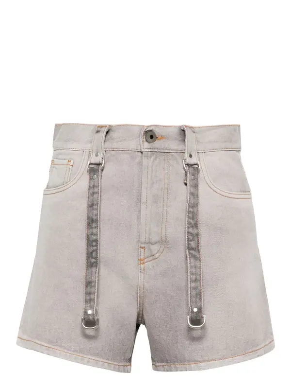 Off-White Laundry Denim Shorts - Neutrals