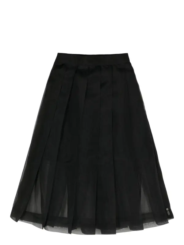 UNDERCOVERISM Pleated A-line Skirt - Black