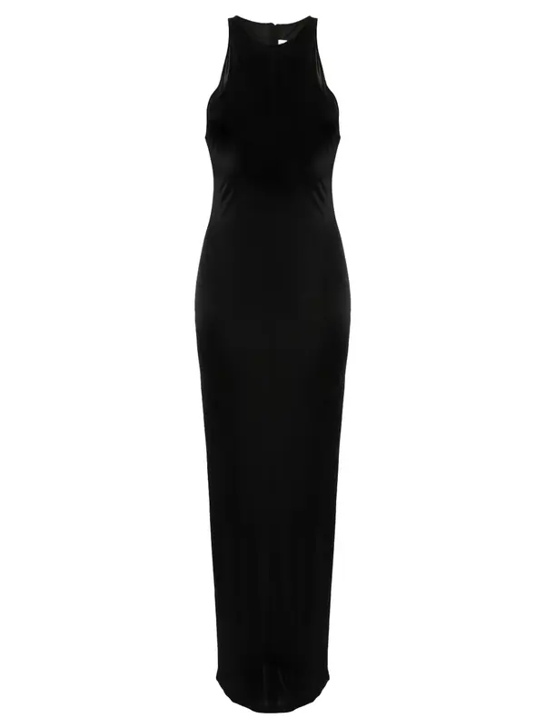 Saint Laurent Sleeveless Maxi Dress - Black