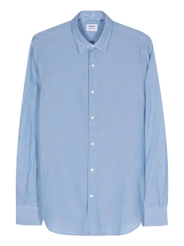 Aspesi Long-sleeves Classic Shirt - Blue