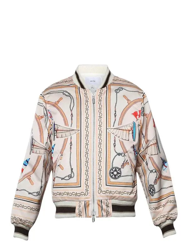 Rhude Nautica Printed Bomber - Multicolor