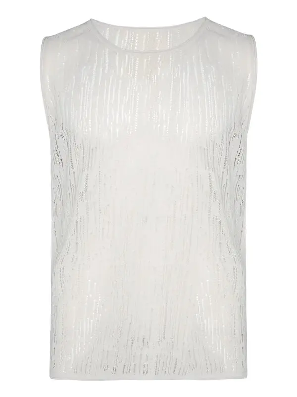 LANVIN Sleeveless Tank - White