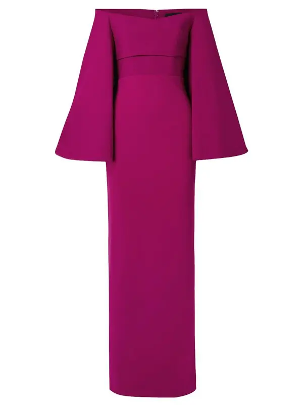 Solace London Eliana Off-the-shoulder Gown - Pink