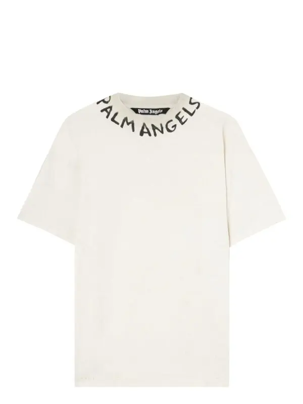 Palm Angels Seasonal Logo Vintage Tee /black - White