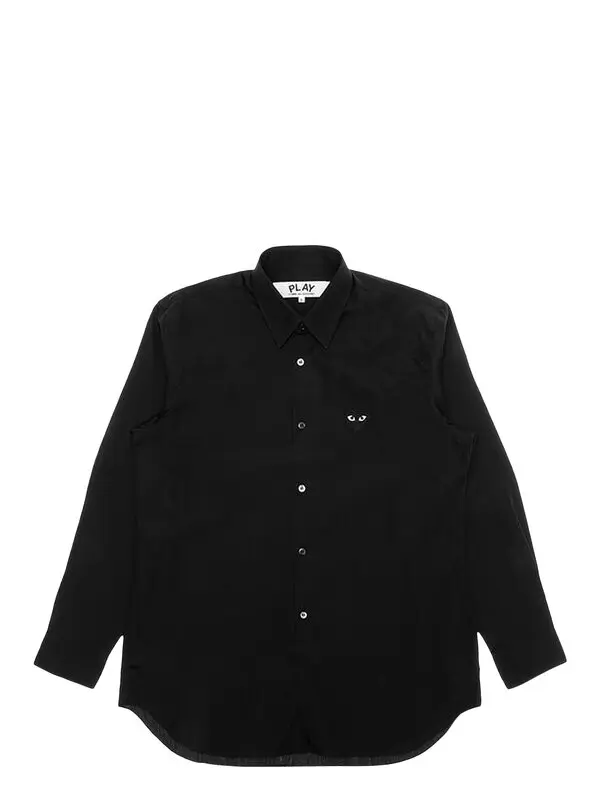 Play Comme Des Garcon Emblem Button Down - Black