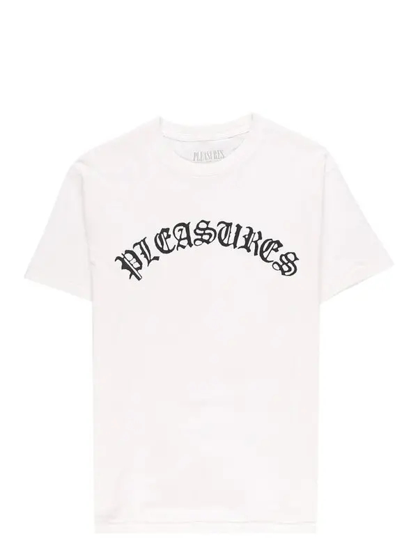PLEASURES Old E Logo T-shirt - White