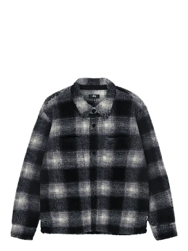 StÜssy Plaid Sherpa Shirt - Black